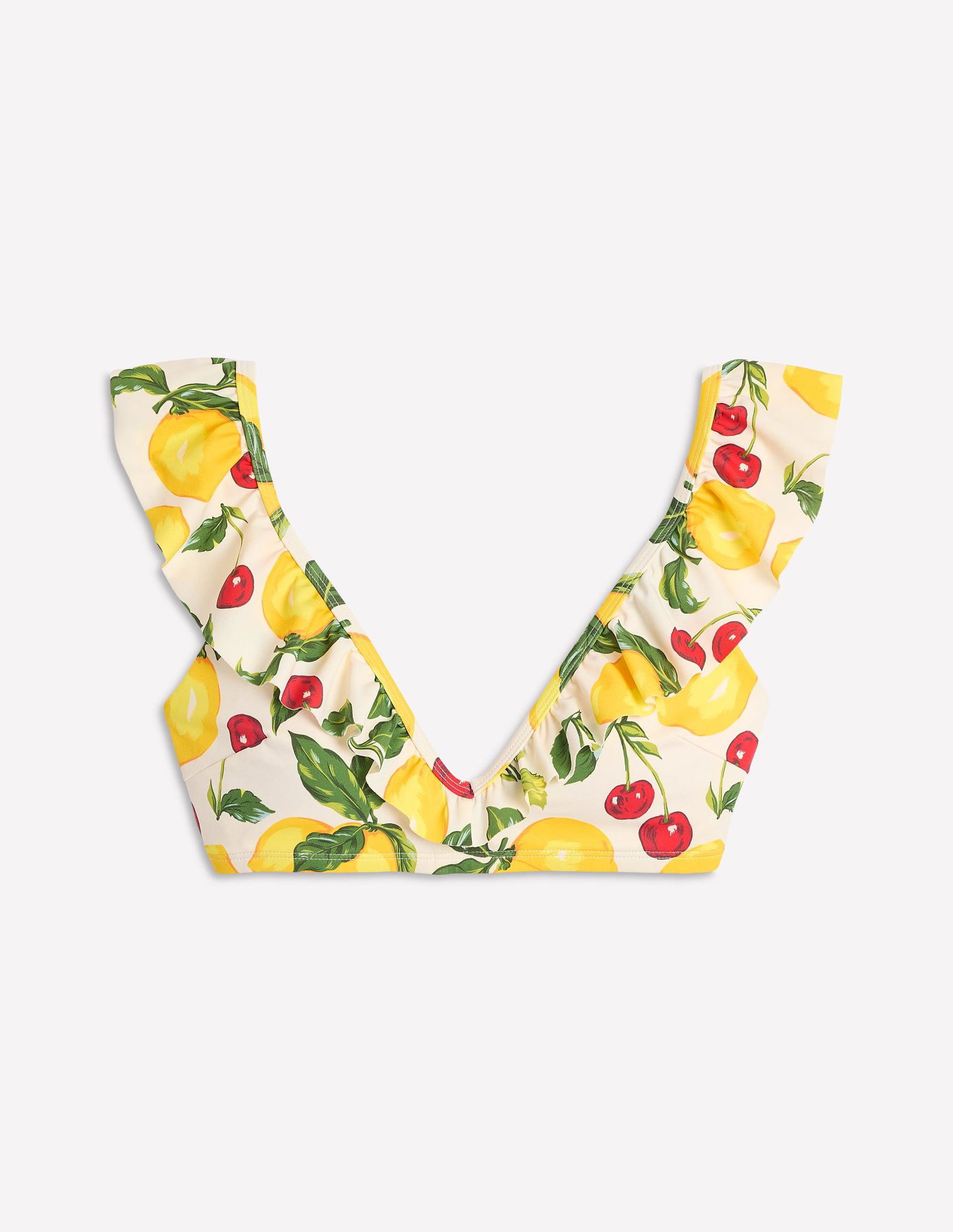 BODEN Evia Ruffle Bikini Top | endource