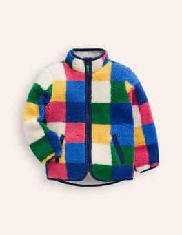 BODEN Cosy Borg Jacket in Multi Check | endource