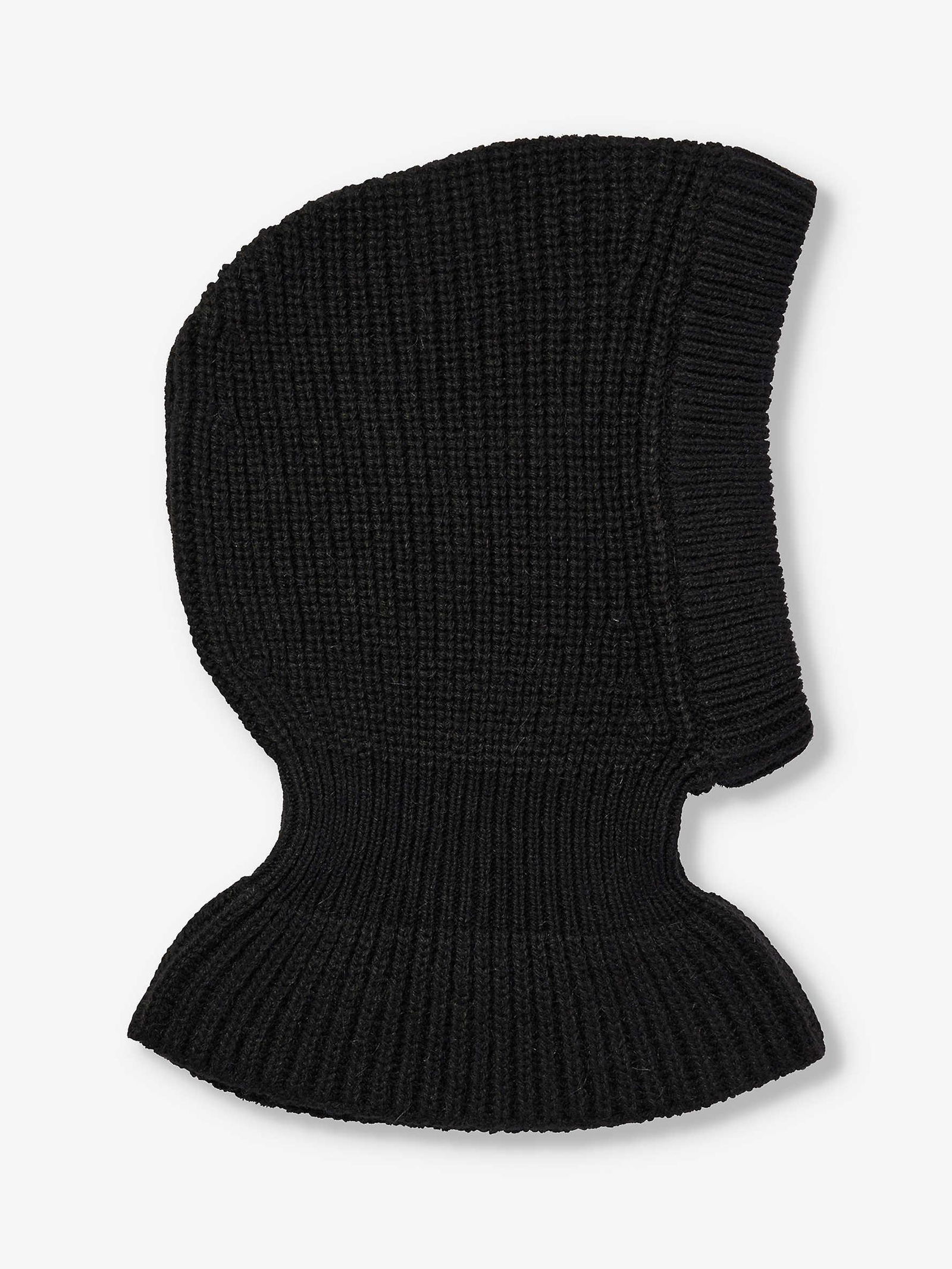 LEMAIRE Ribbed Wool-Blend Balaclava in BLACK | Endource