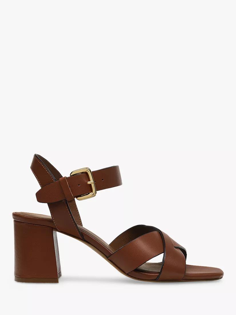 RADLEY Portland Terrace Leather Block Heeled Sandals in Brown | endource