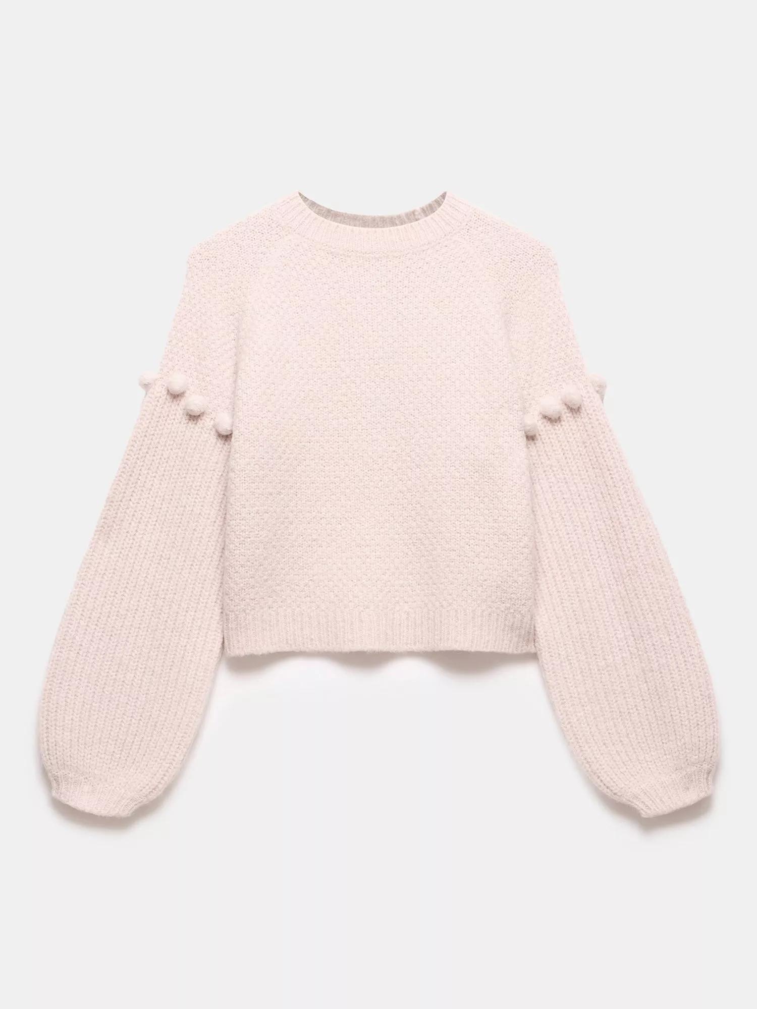 MINT VELVET Bobble Knit Jumper in Pink Light | endource
