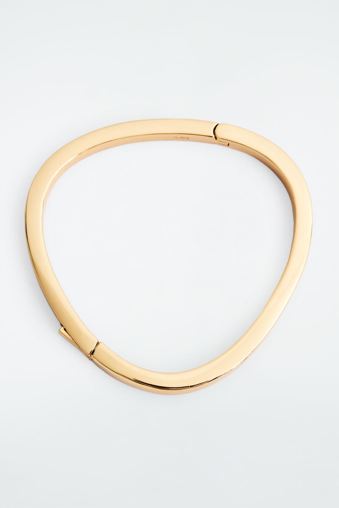 COS Sculptural Pyramid Bangle in GOLD | endource