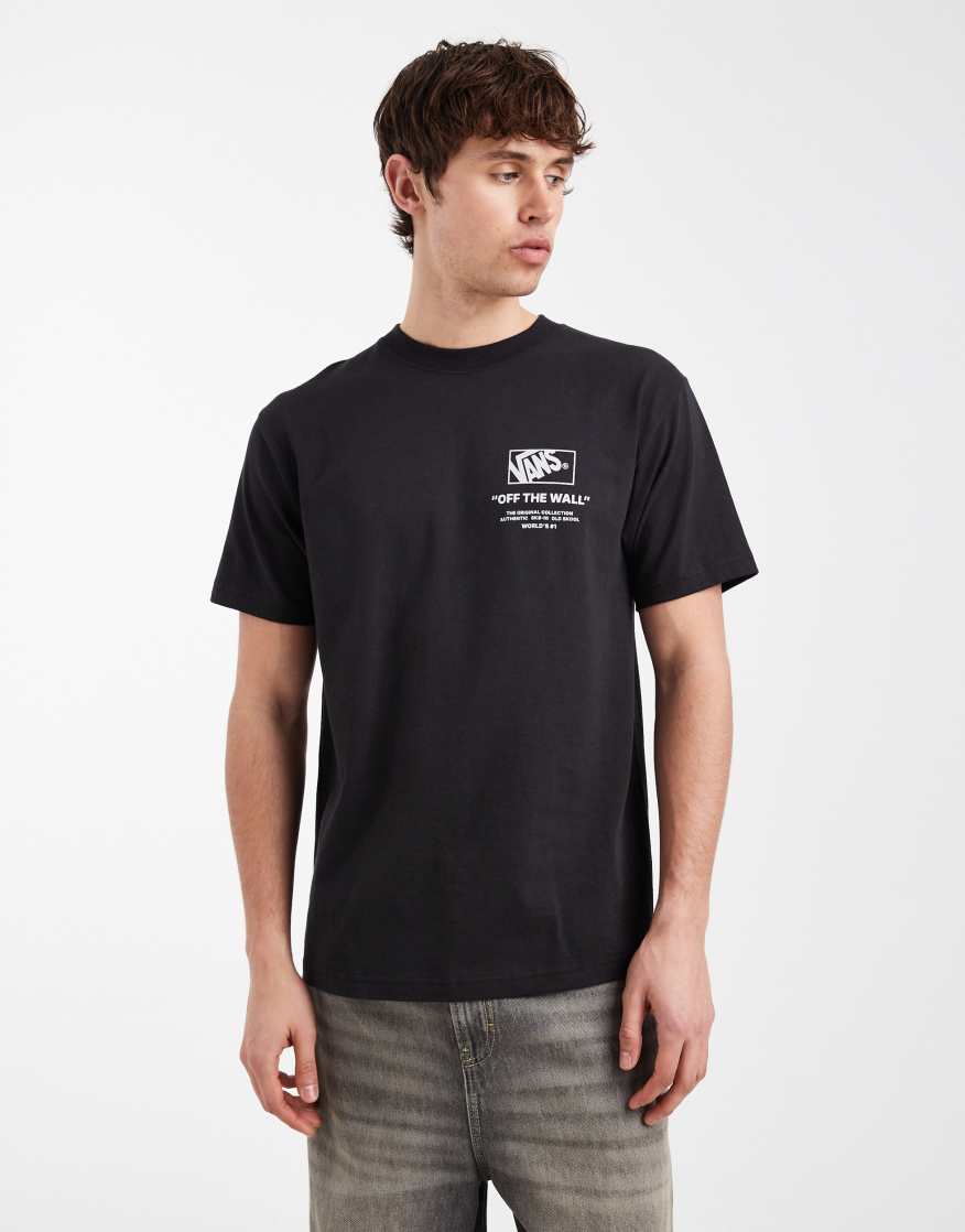 VANS Stacked Hi Tee In Black/white | endource