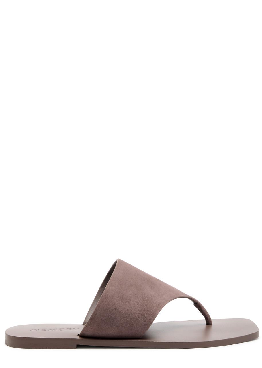 A. EMERY Paton Suede Flip Flops | endource