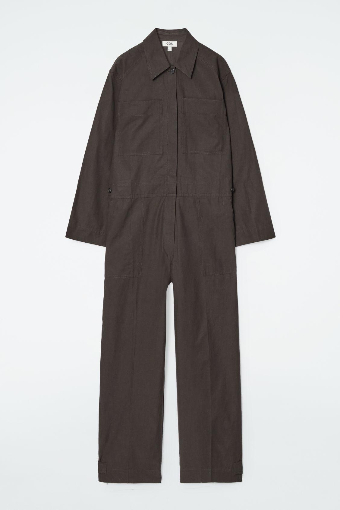 COS Twill Boilersuit in DARK BROWN | endource