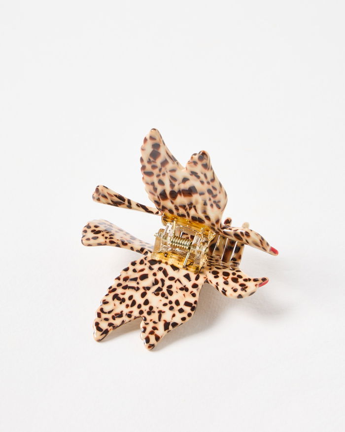 OLIVER BONAS April Speckled Resin Bird Hair Claw Clip | endource