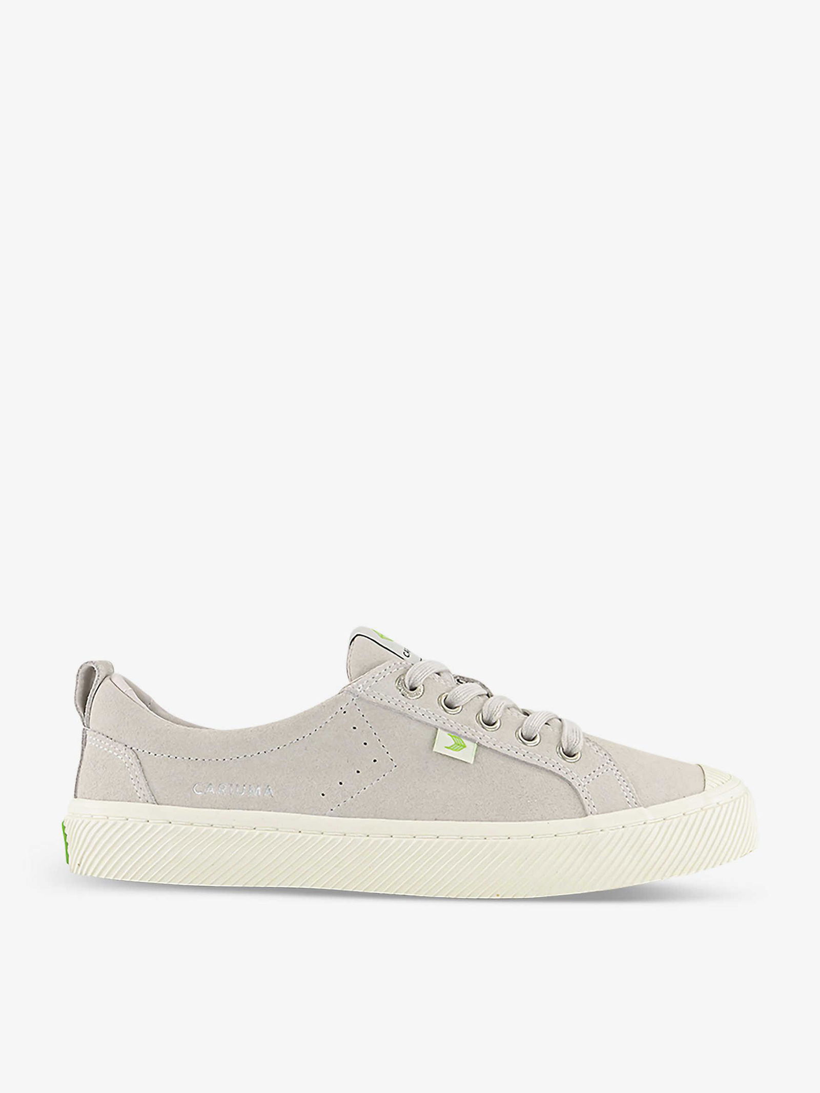 CARIUMA Oca Logo-Patch Suede Low-Top Trainers in OFFWHITE VINTAGE ...
