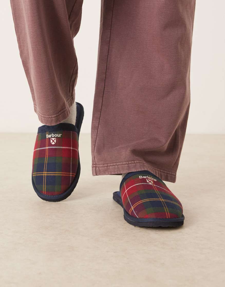 BARBOUR Everitt Tartan Mule Slipper | endource