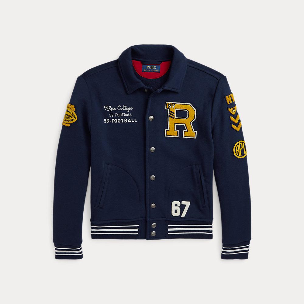 RALPH LAUREN Fleece Letterman Jacket in Multi | Endource