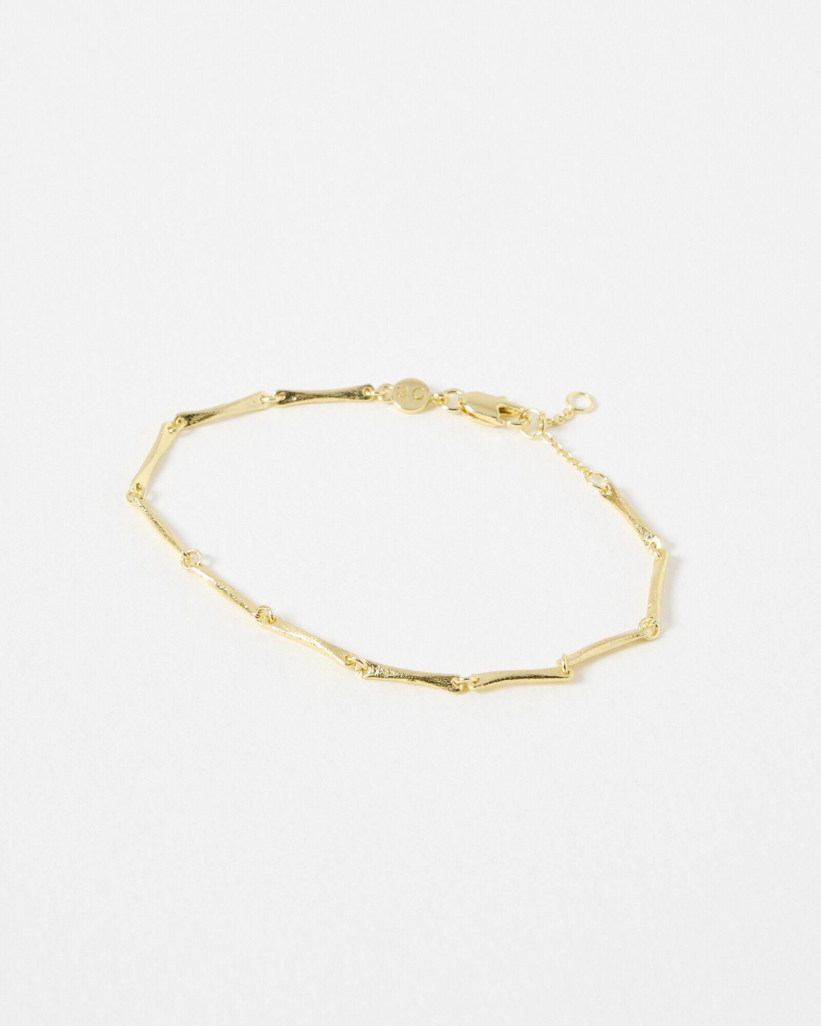 OLIVER BONAS Eleanor Textured Bar Chain Bracelet | endource