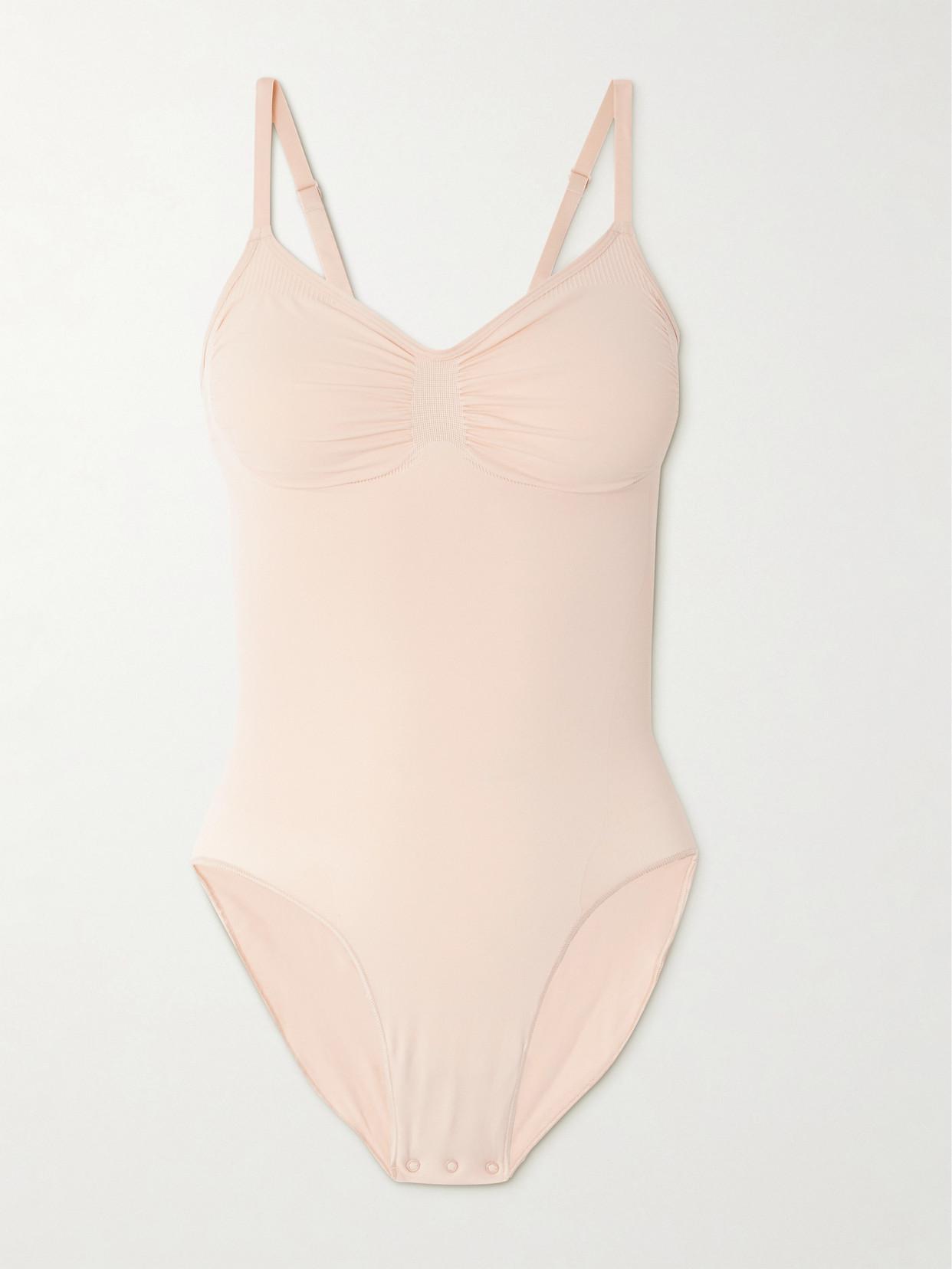 SKIMS Seamless Sculpt Brief Bodysuit in Neutrals | endource