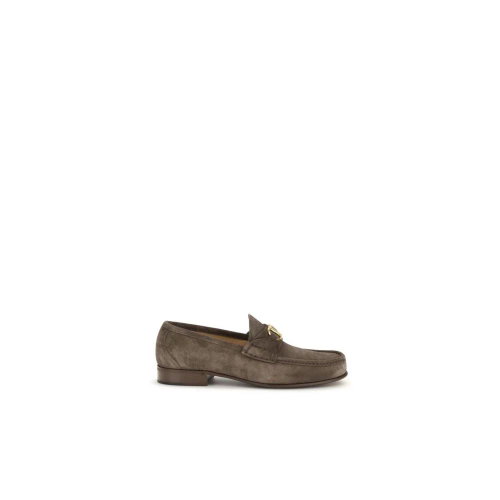 VALENTINO GARAVANI Bos Taurus Slip-On Loafers- Male- - Loafers- Brown ...