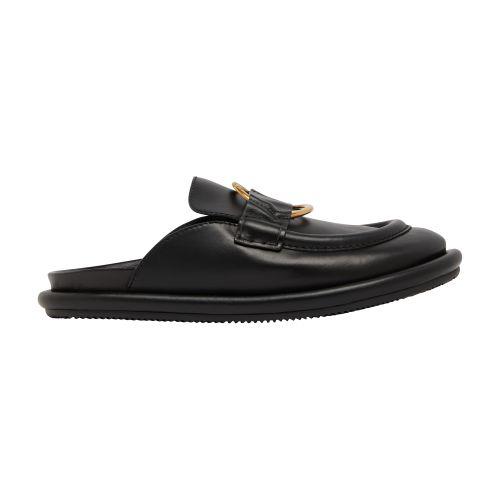 MONCLER Bell Mules in Black | endource