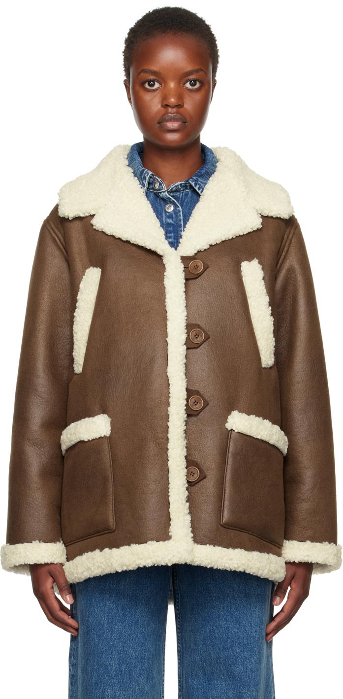 A.P.C. Clara Faux-Leather Coat | Endource