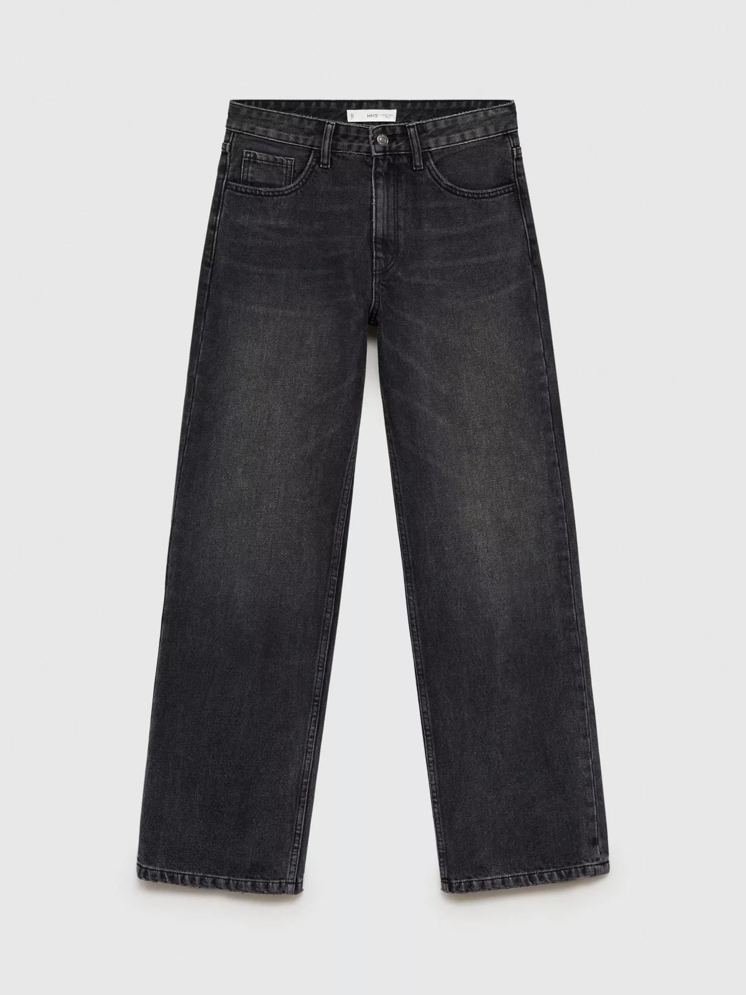 MANGO Miami Straight Leg Jeans in Open Grey | endource