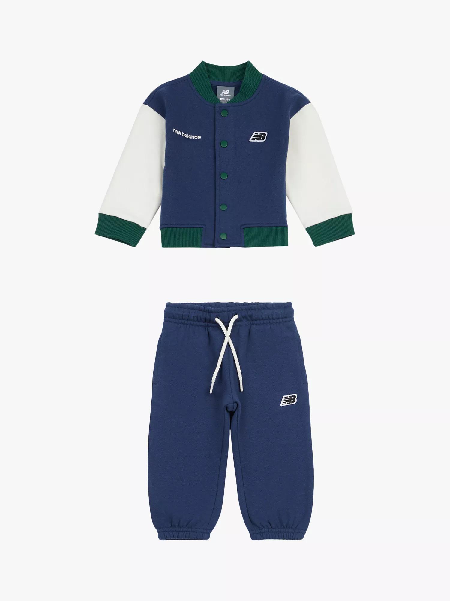 NEW BALANCE Baseball Jacket & Joggers Set in Nb Navy | endource