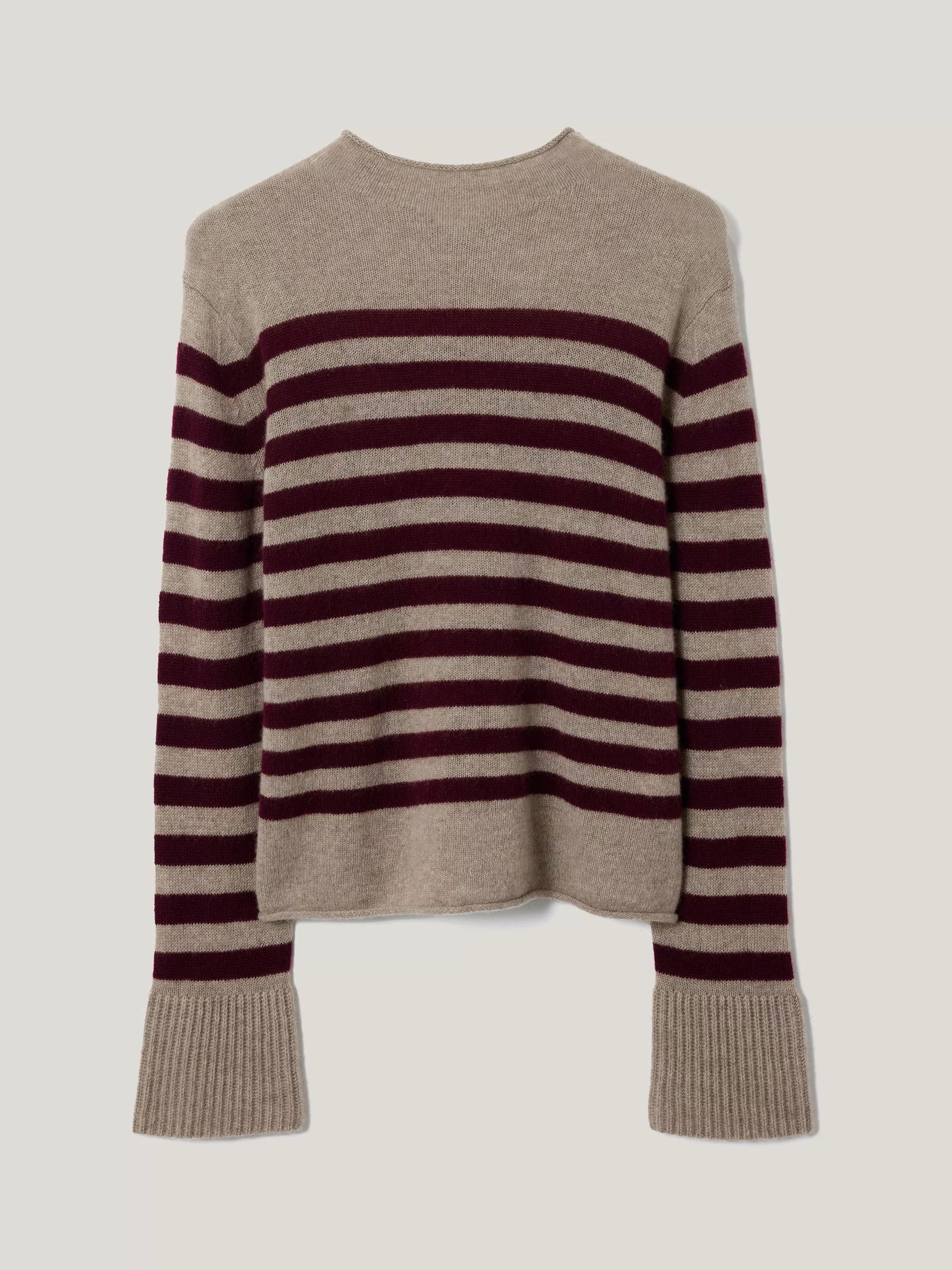 JIGSAW Eldon Stripe Pure Cloud Cashmere Jumper | endource
