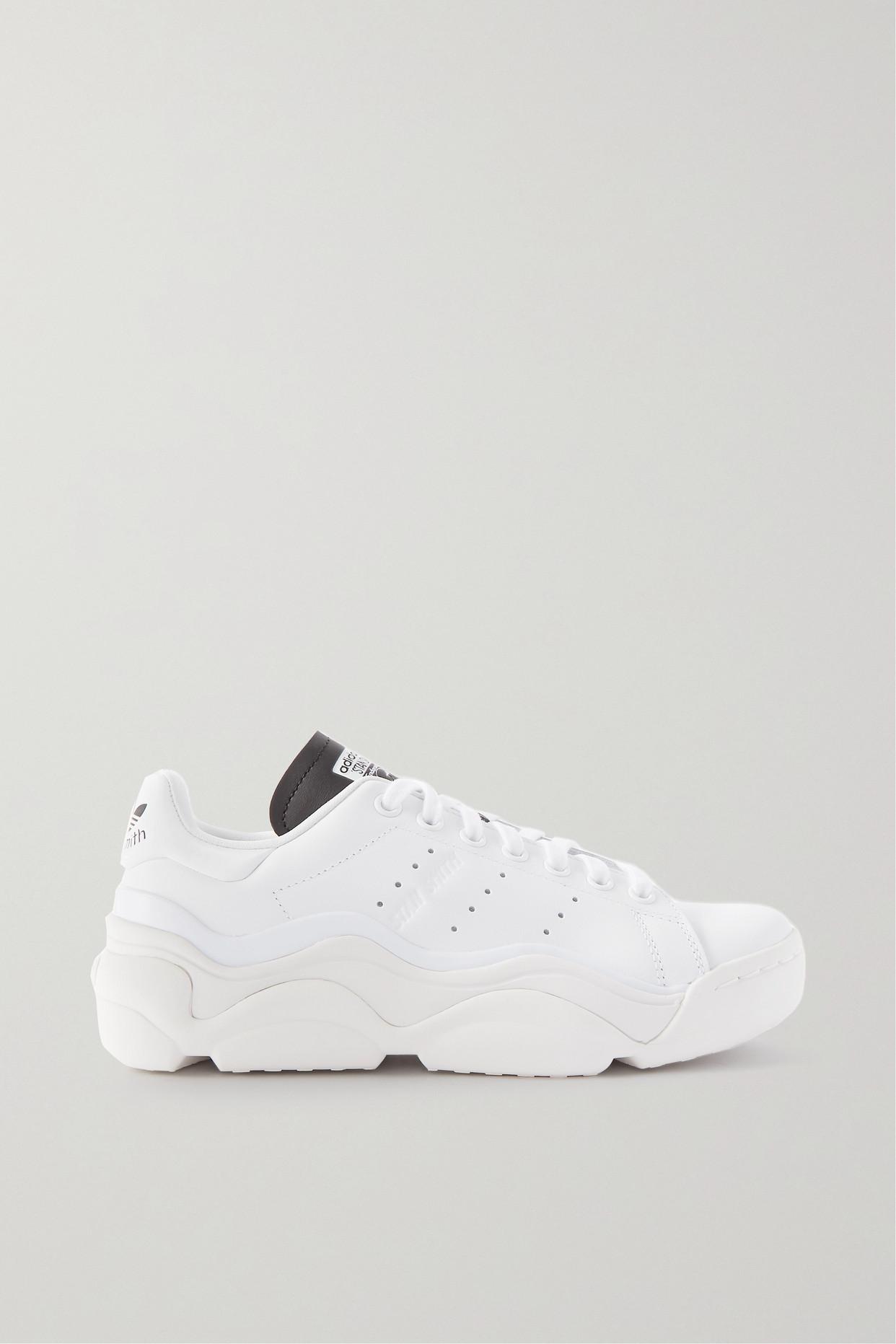 ADIDAS ORIGINALS Stan Smith Millencon Rubber-Trimmed Leather Sneakers ...