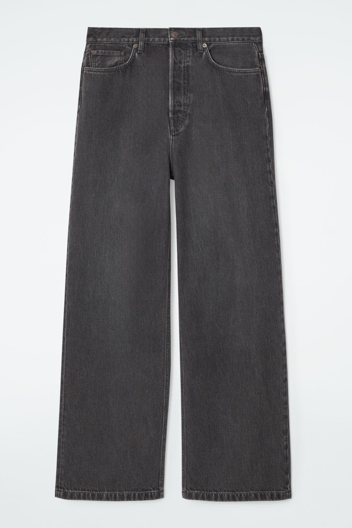 COS Volume Wide Jeans in WASHED BLACK | endource