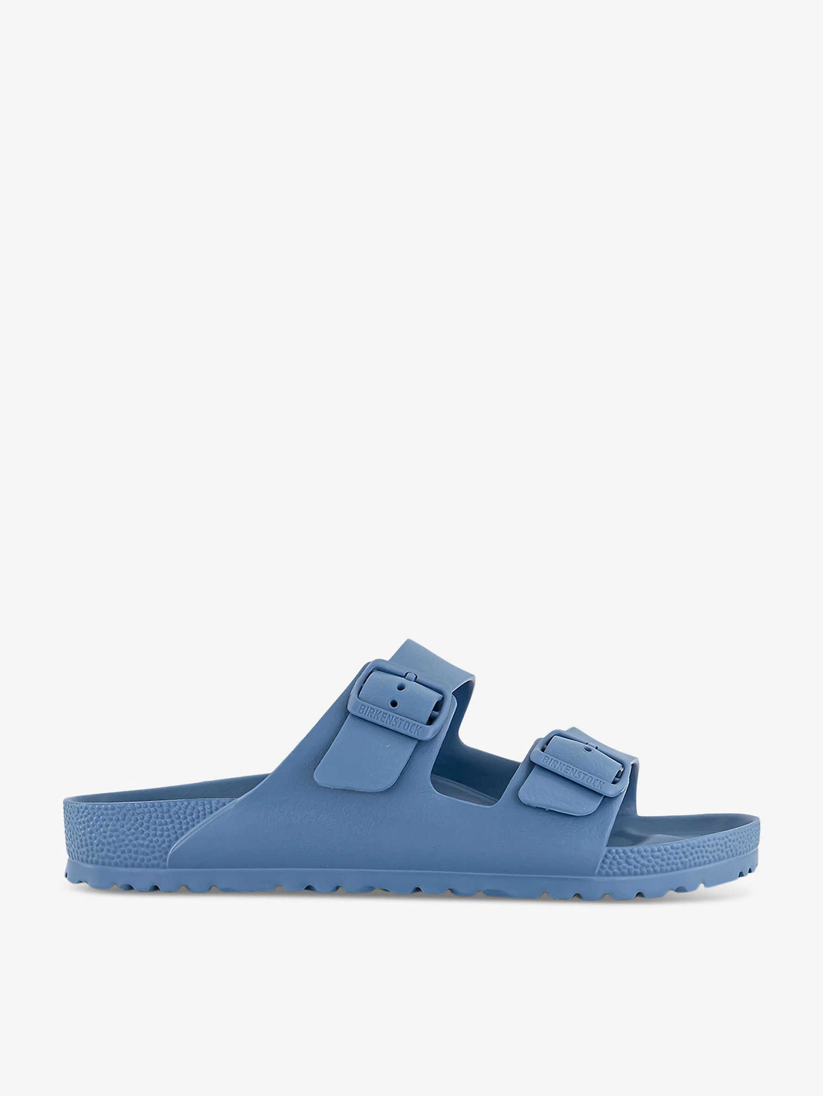 BIRKENSTOCK Arizona Two-Strap Rubber Sandals in ELEMENTAL BLUE EVA ...