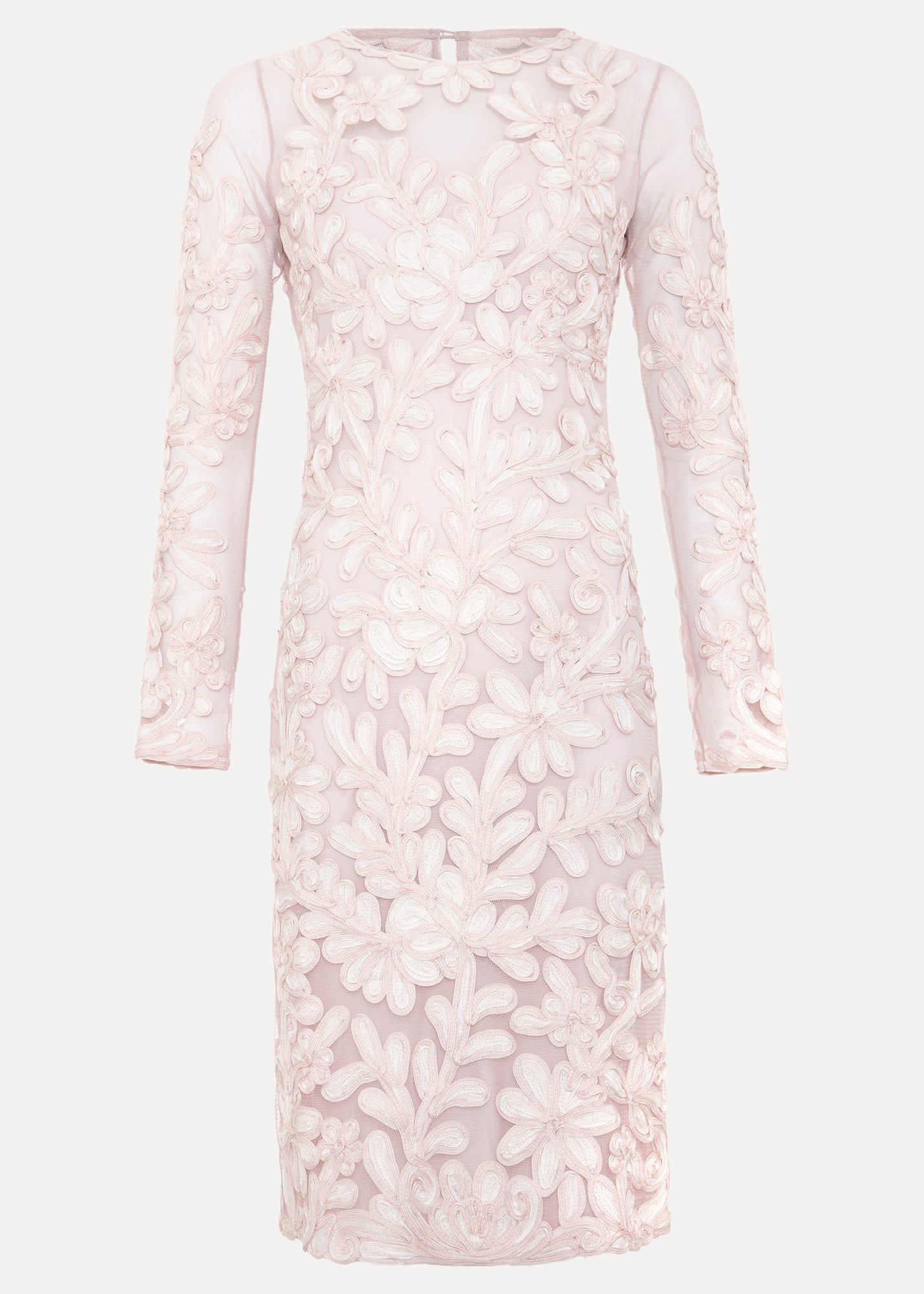 PHASE EIGHT Annika Midi Dress in Pale Pink | endource