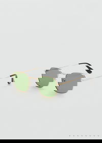 MANGO Metallic Frame Sunglasses | endource