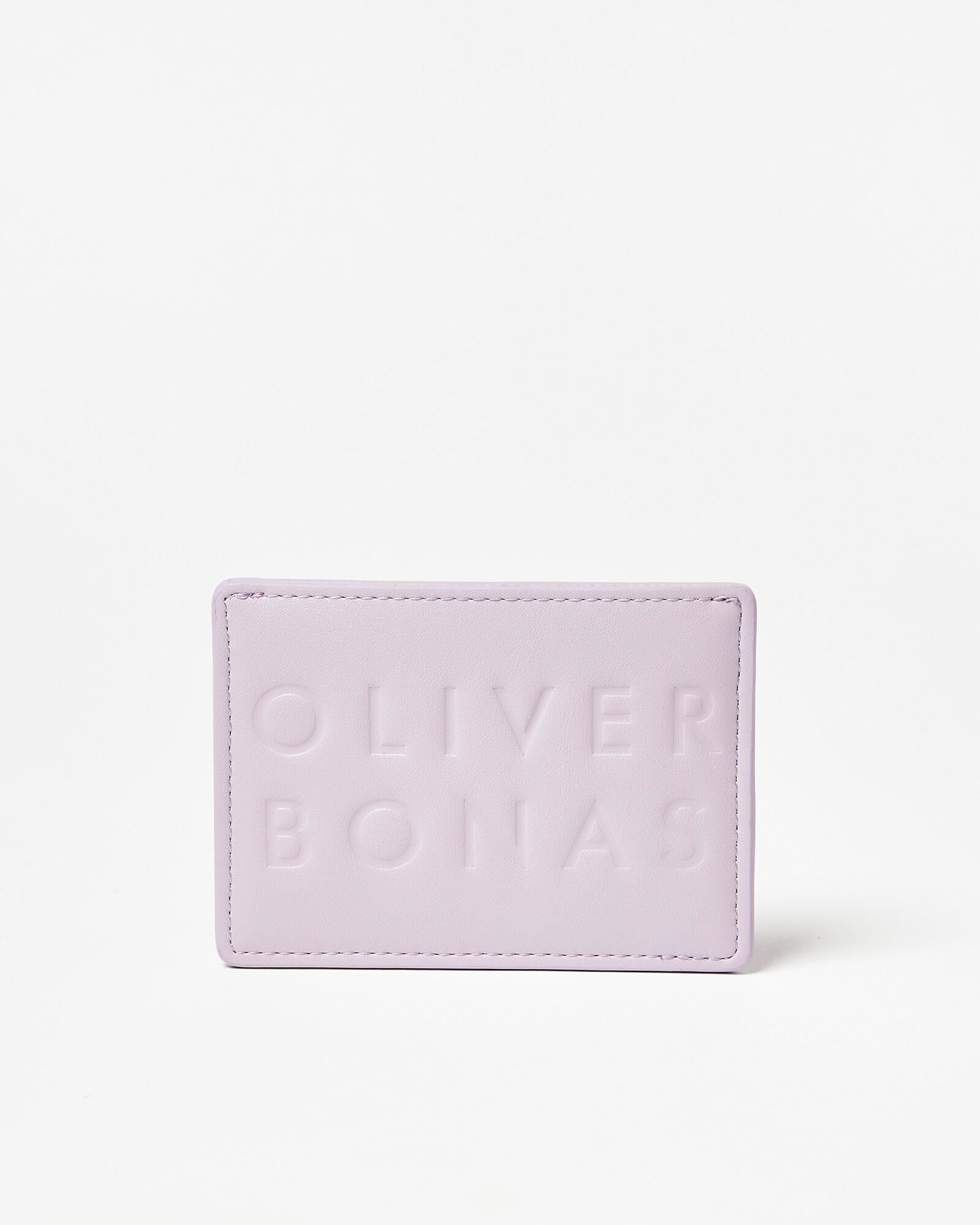 OLIVER BONAS Ami Purple Logo Card Holder in Purple | Endource
