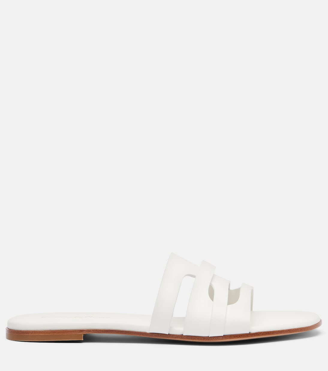 GIANVITO ROSSI Leather Slides | endource
