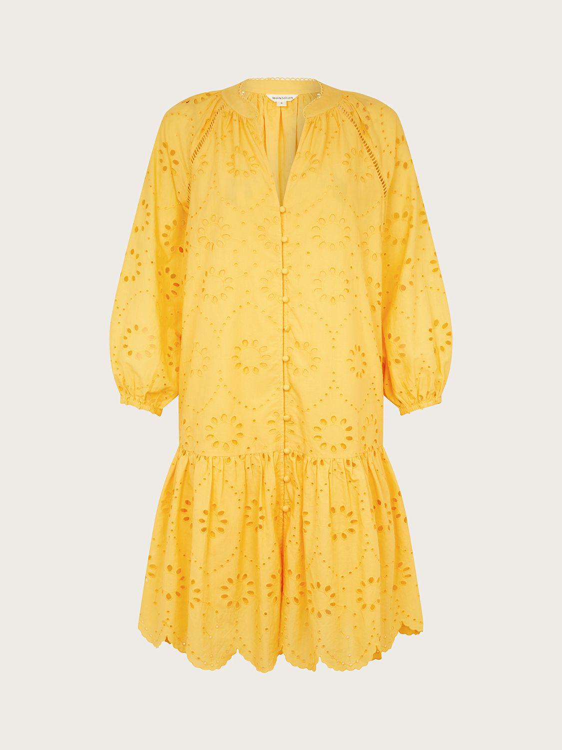 Monsoon Tilly Broderie Cotton Mini Dress | endource