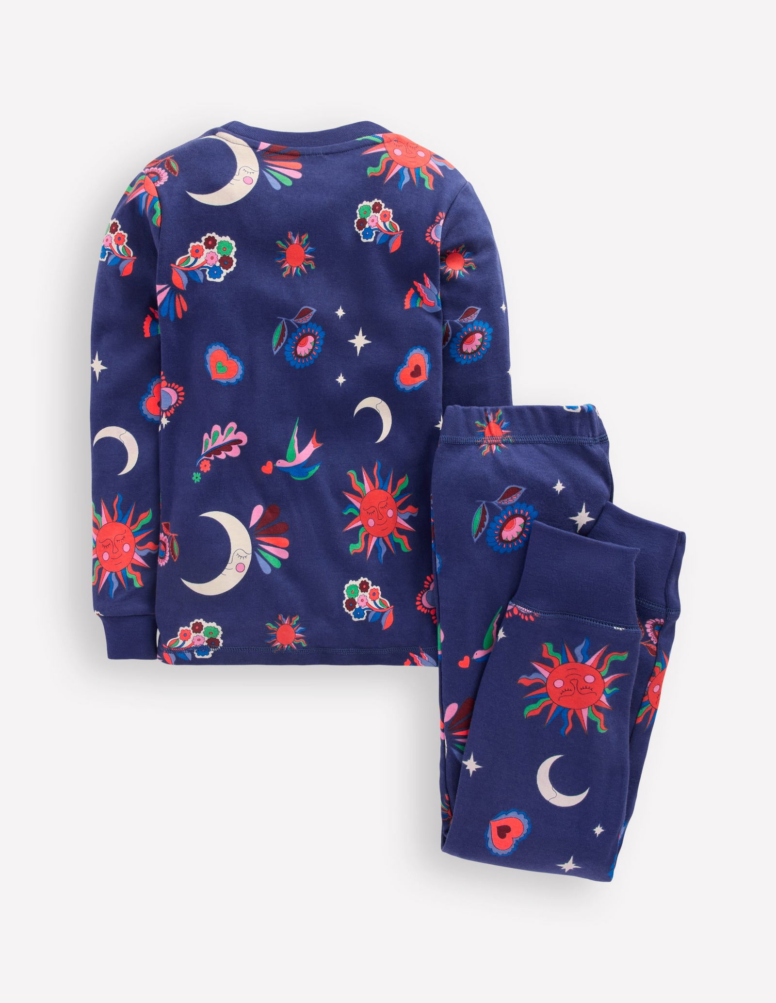 BODEN Snug Glow-in-the-dark Pyjamas-Starboard Blue Celestial | endource