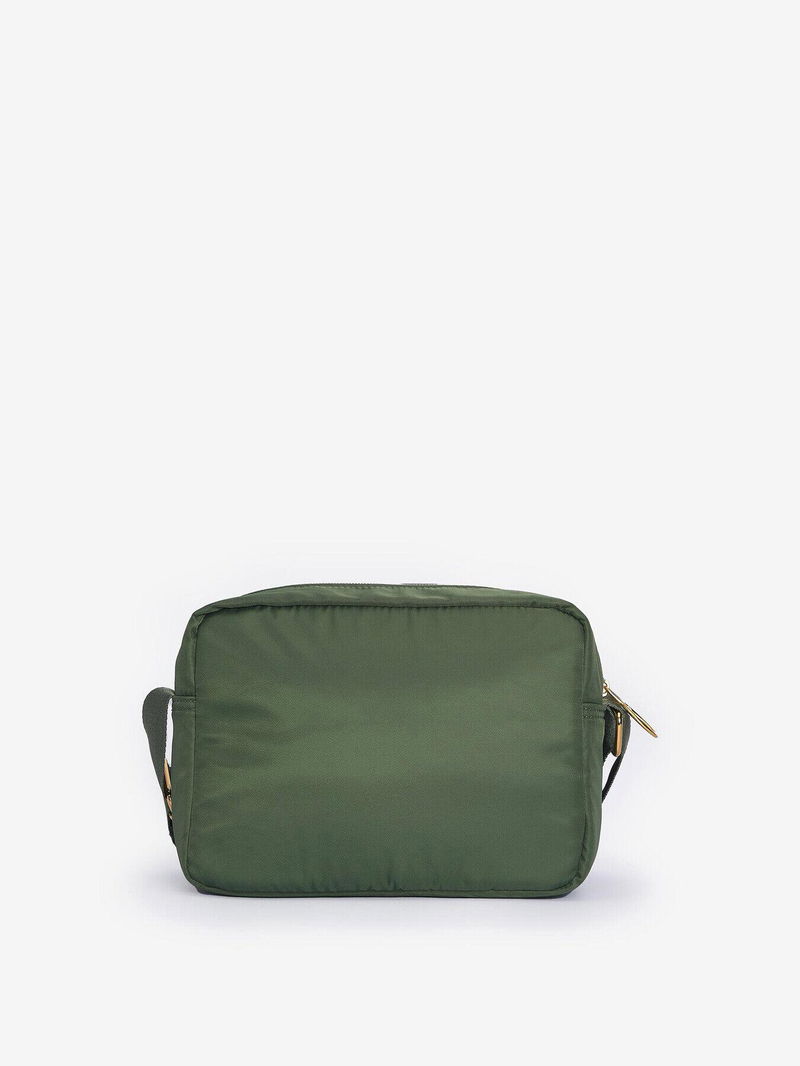 BARBOUR Qualify Nylon Small Crossbody Bag in Beige | Endource