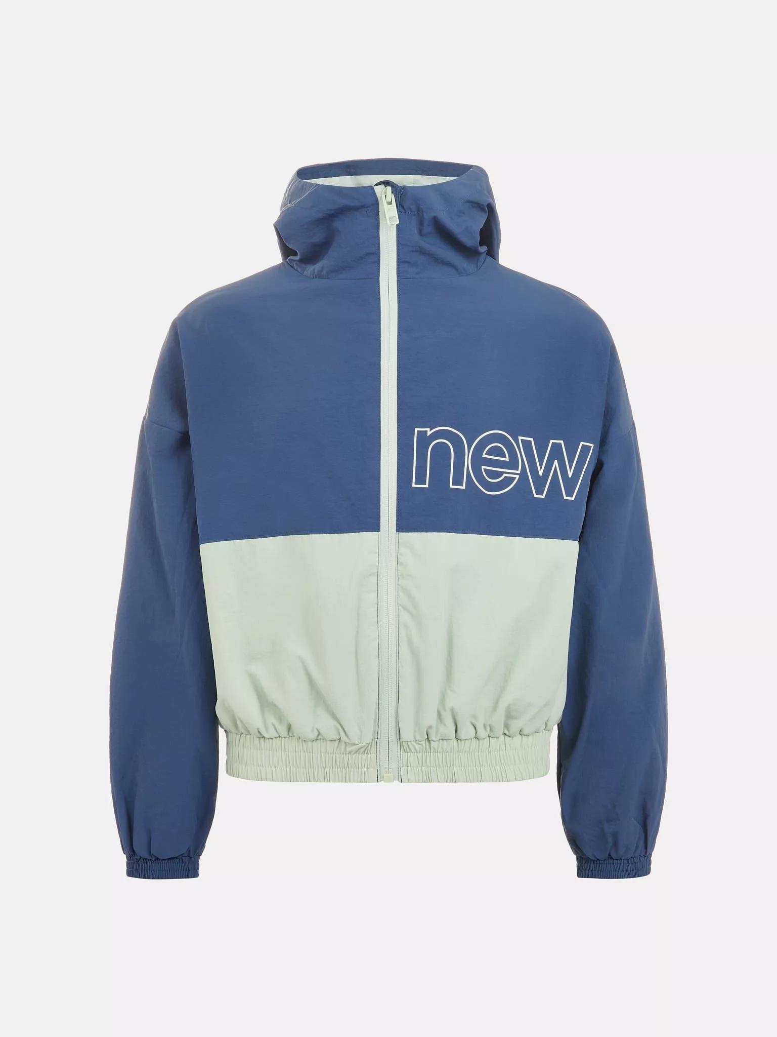 NEW BALANCE Colour Block Wind Cheater in Vintage Indigo | endource