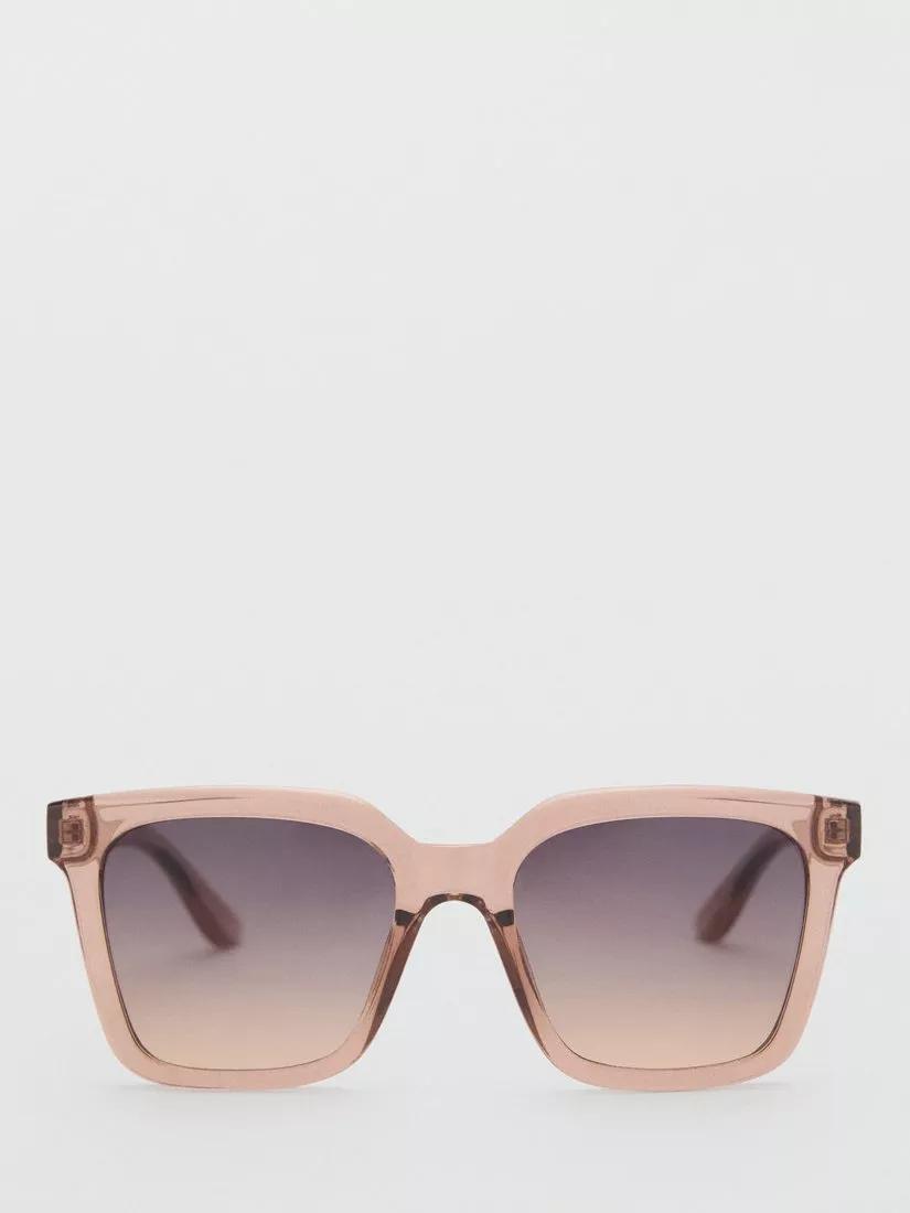 MANGO Mabel Square Sunglasses in Pastel Orange | endource