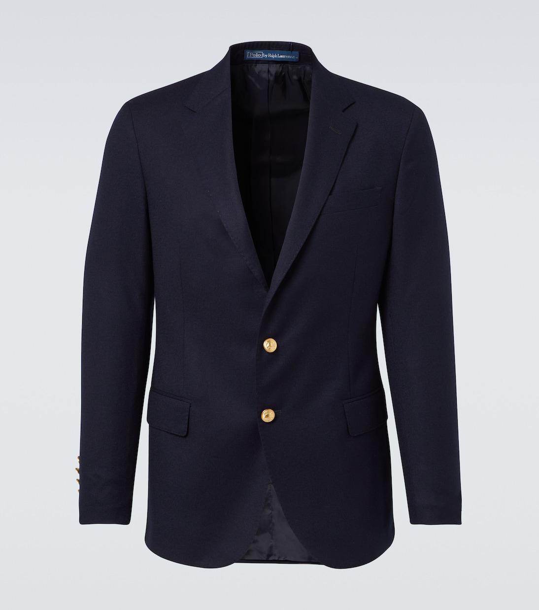 POLO RALPH LAUREN The Iconic Doeskin Wool Blazer in Blue | endource