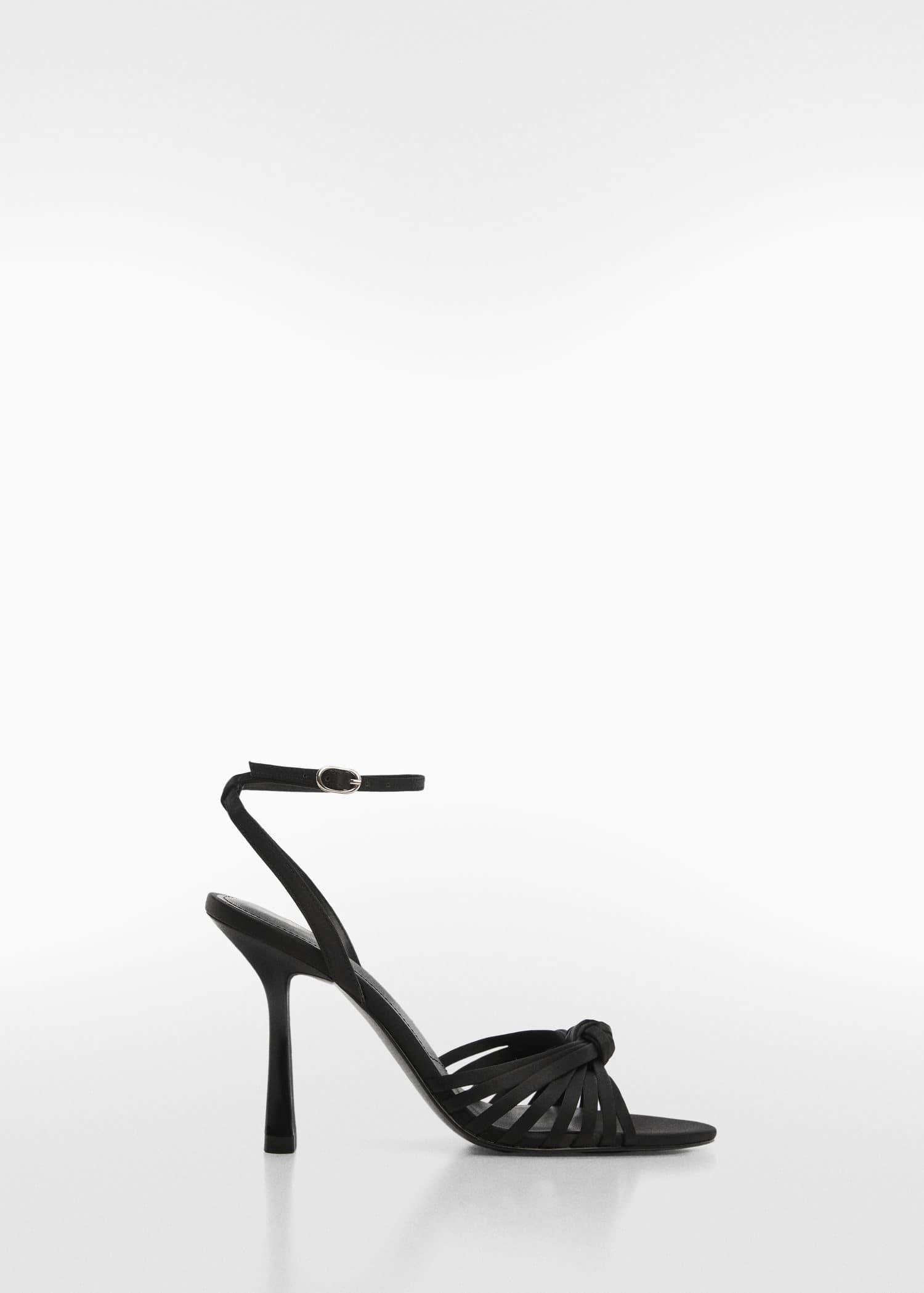 MANGO Strappy Heeled Sandals in Black | Endource