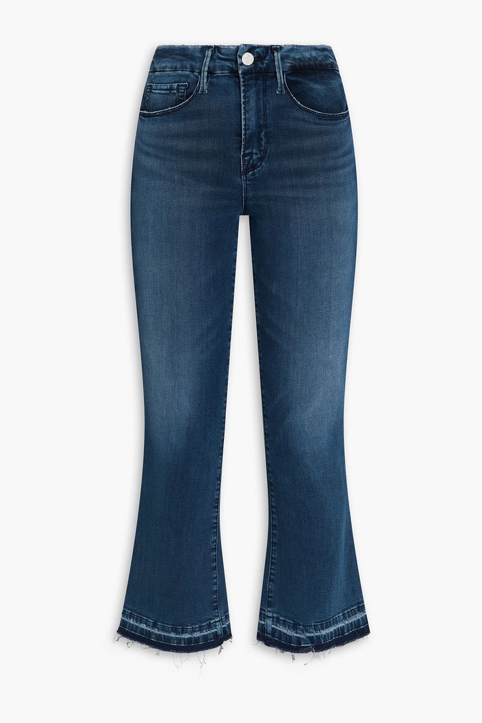 FRAME Le Crop Mini Boot Mid-Rise Bootcut Jeans | endource