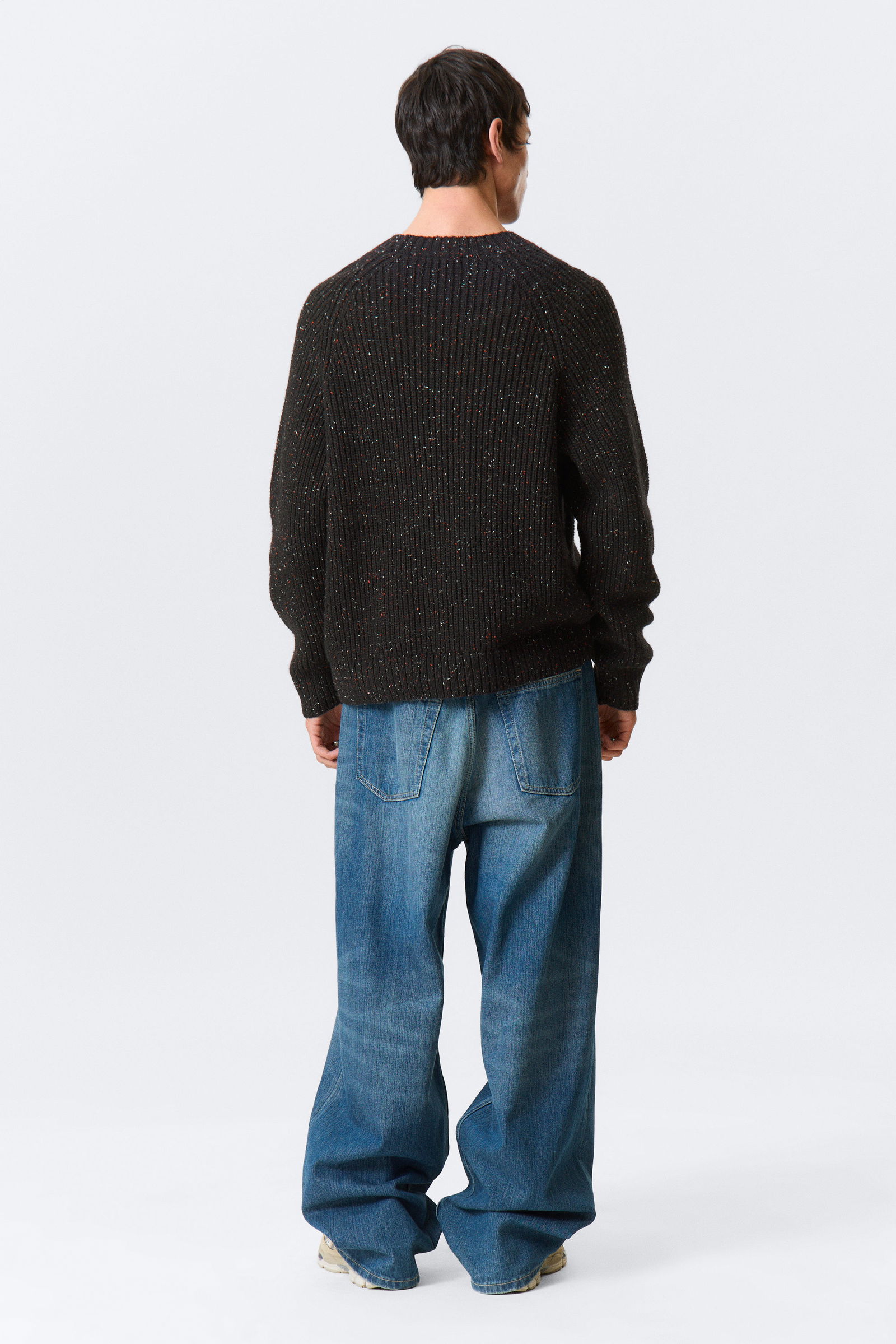 WEEKDAY Relaxed Fit Nepped Knit Sweater | endource