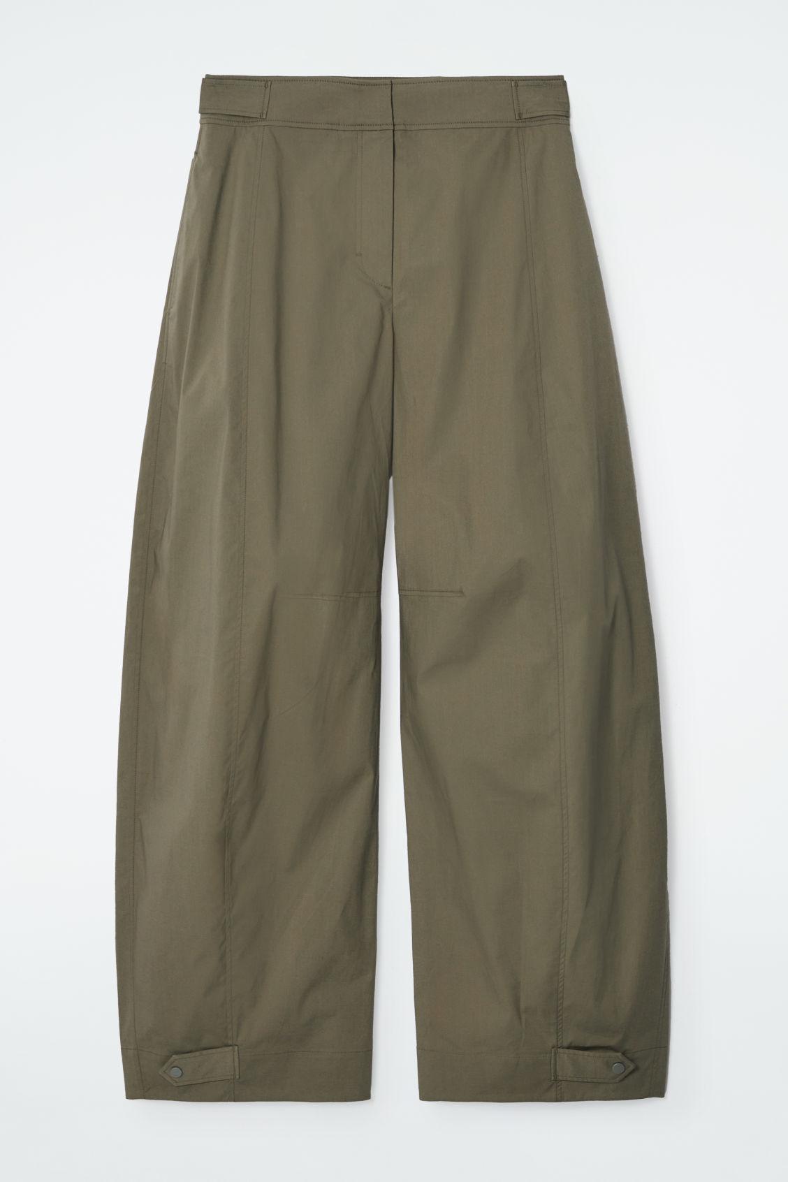 COS Barrel-Leg Utility Trousers in KHAKI | endource