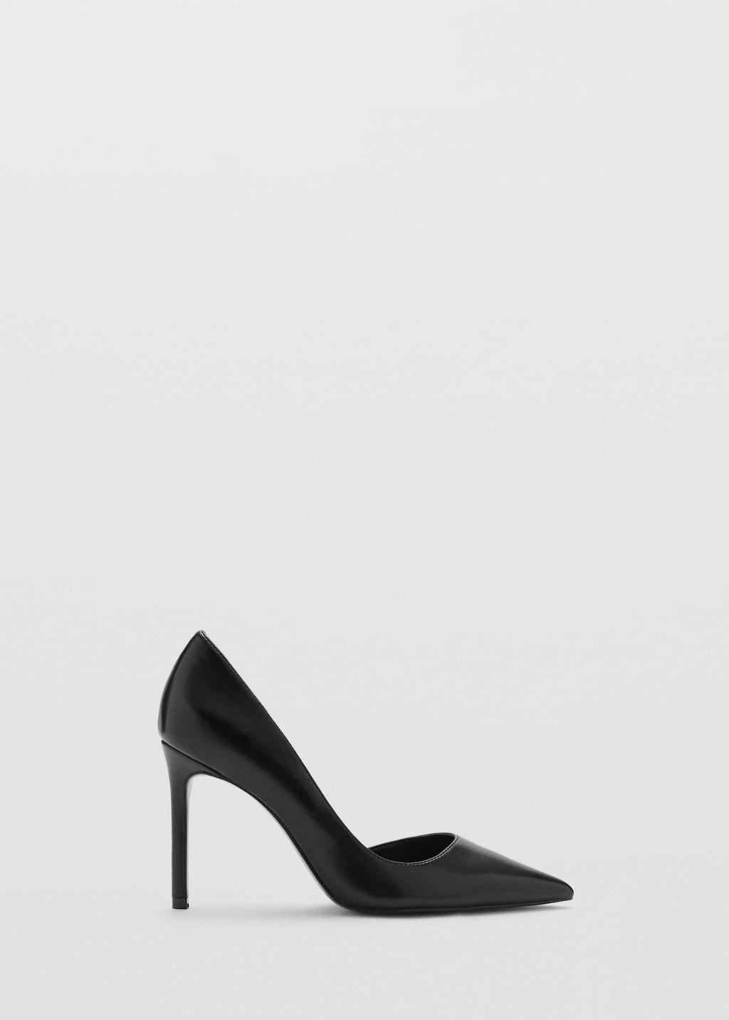 MANGO Asymmetrical Heeled Shoes in Black | endource