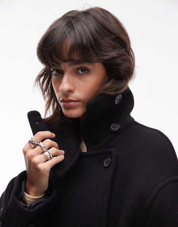 ARKET Wool Maxi Belted Trench Coat With Side Splits | endource
