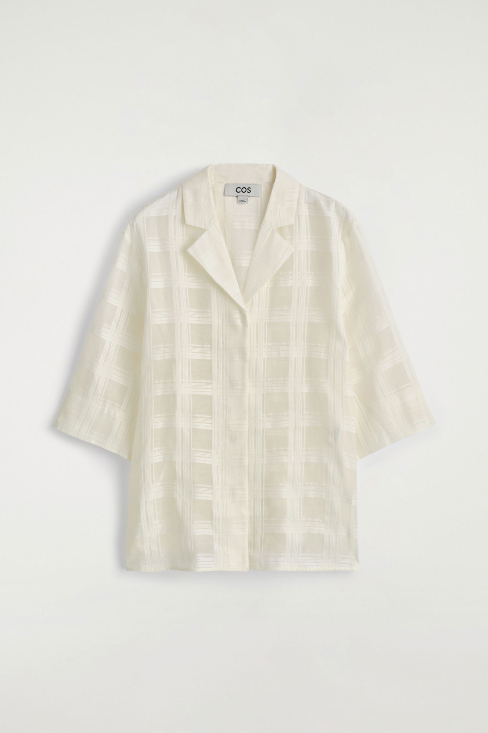 COS Sheer Checked Resort Shirt | endource