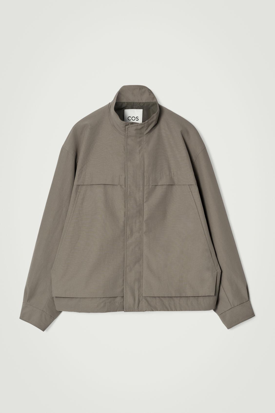 COS Twill Utility Bomber Jacket in MOLE | endource