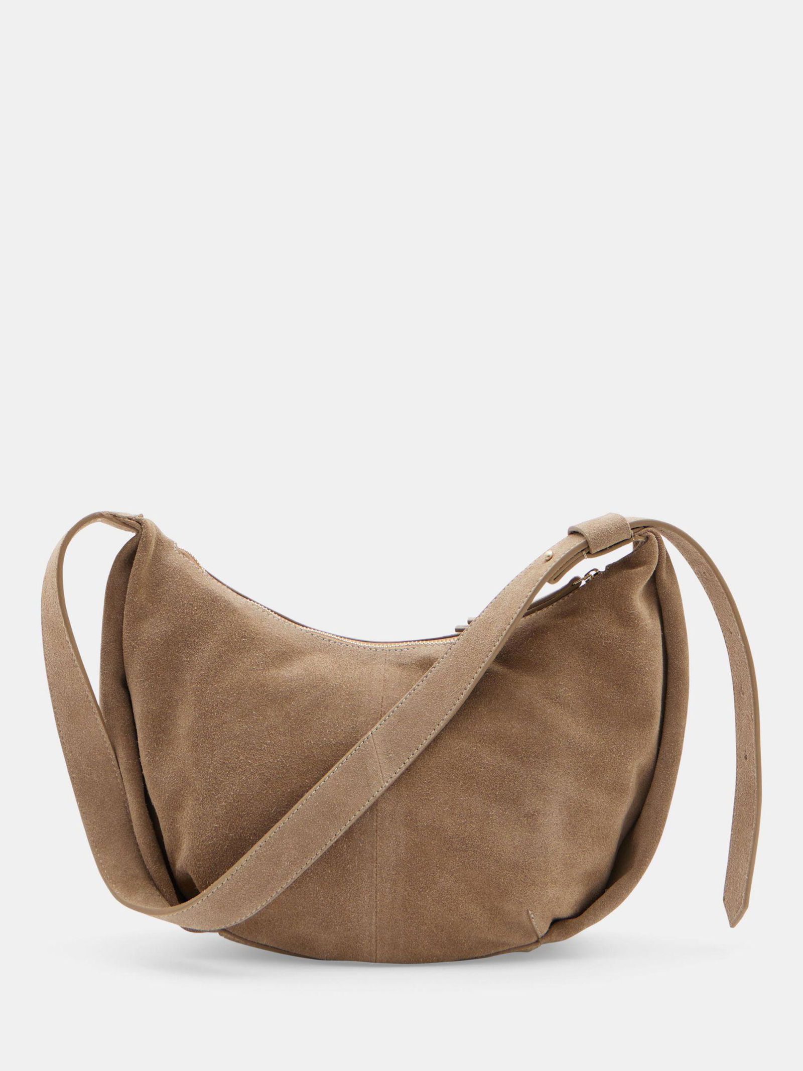 HUSH Lydia Suede Scoop Crossbody Bag | endource