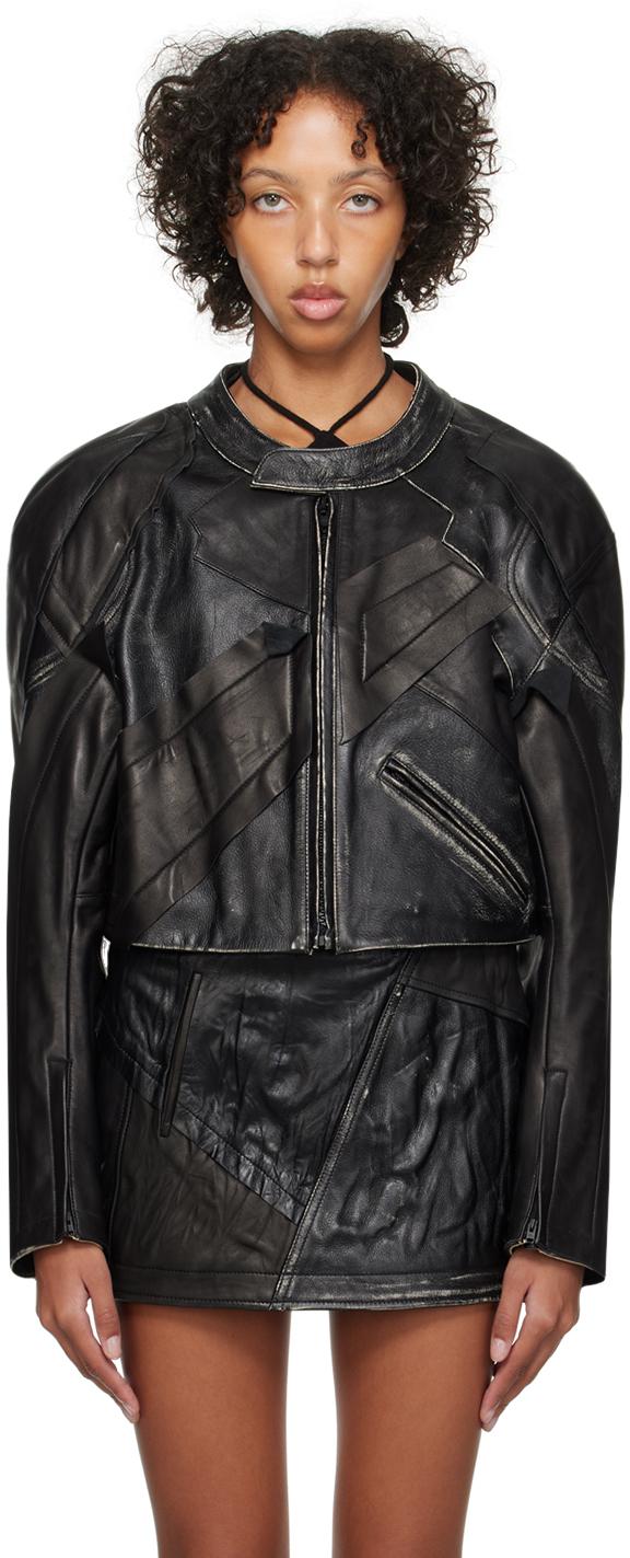 ACNE STUDIOS Patchwork Leather Jacket | endource