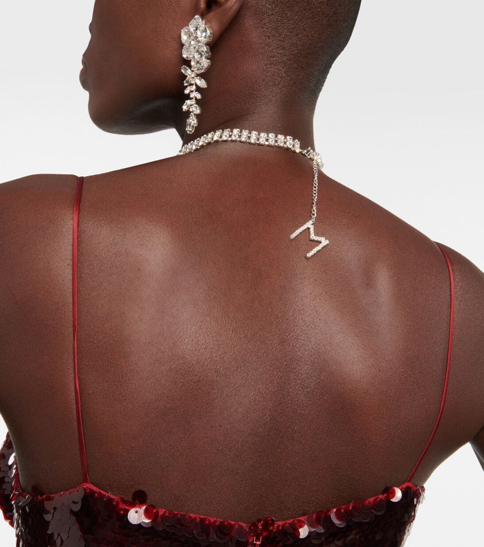 MAGDA BUTRYM Floral-appliqué Crystal-embellished Choker | endource