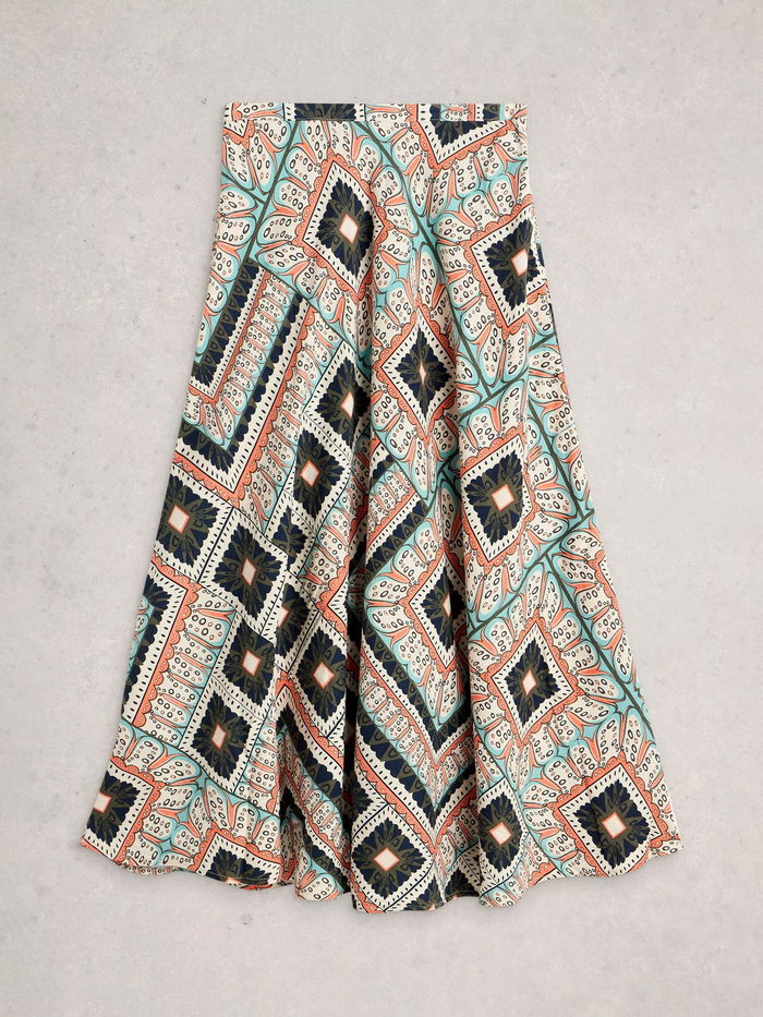 WHITE STUFF Hope Bias Cut Maxi Skirt Containing LENZING™ ECOVERO ...