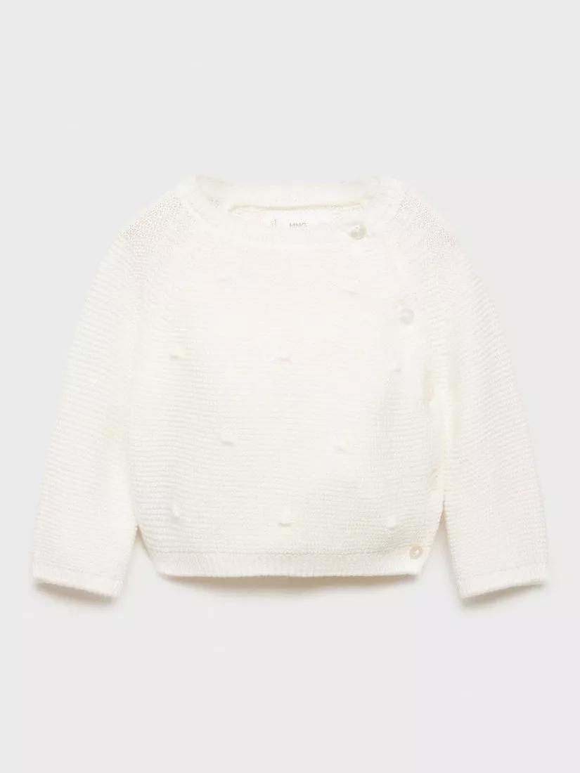 MANGO Bobble Jumper in Natural White | endource
