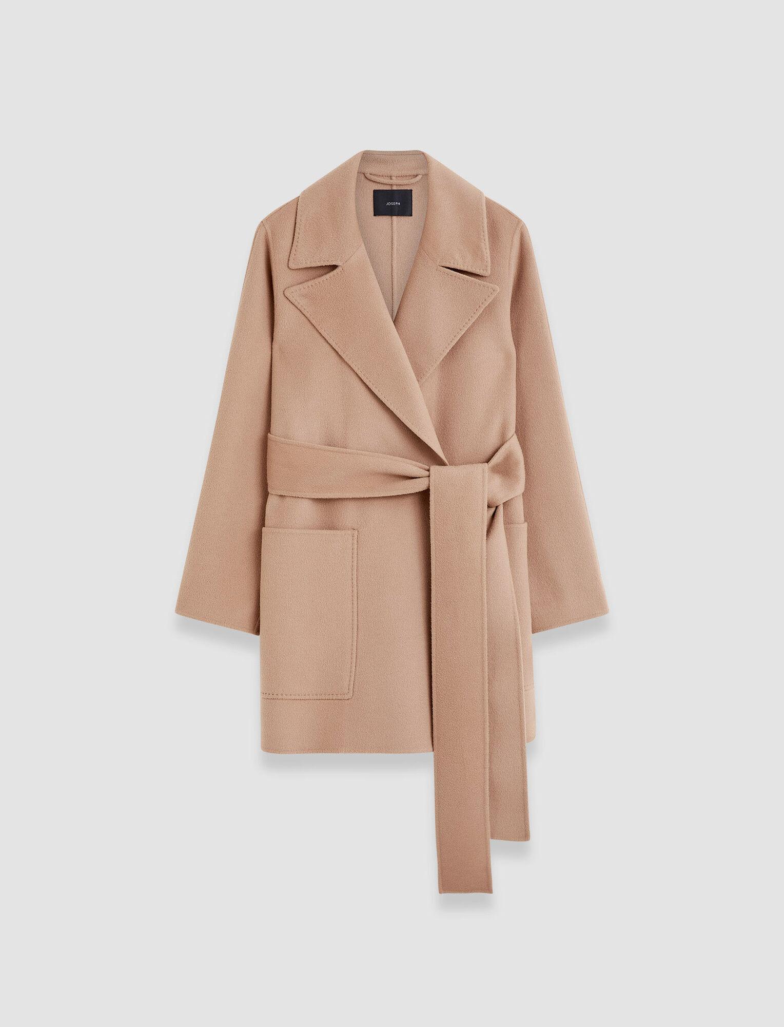 JOSEPH Clemence Double Face Cashmere Coat in Blusher | endource
