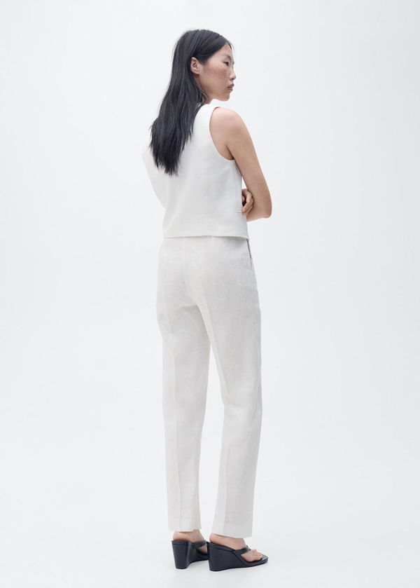 MANGO Linen Suit Trousers | endource