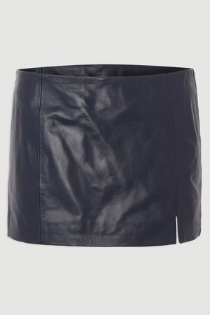 KAREN MILLEN Leather Micro Mini Skirt | endource